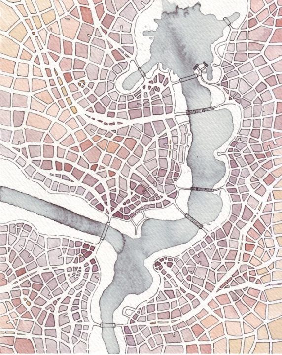 Sunrise Fields (Cityspace #151) – Emily Garfield Art