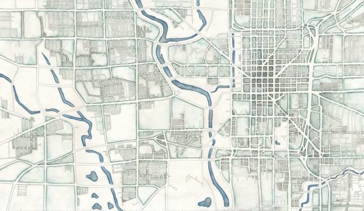 Indianapolis map commission – Emily Garfield Art