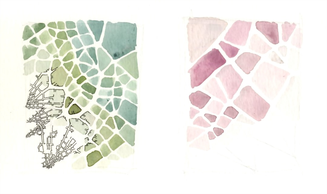 Combinatory map sketches – Emily Garfield Art