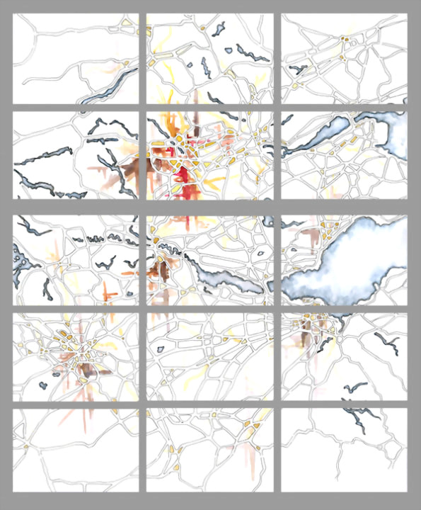 Scotland map commission – Emily Garfield Art
