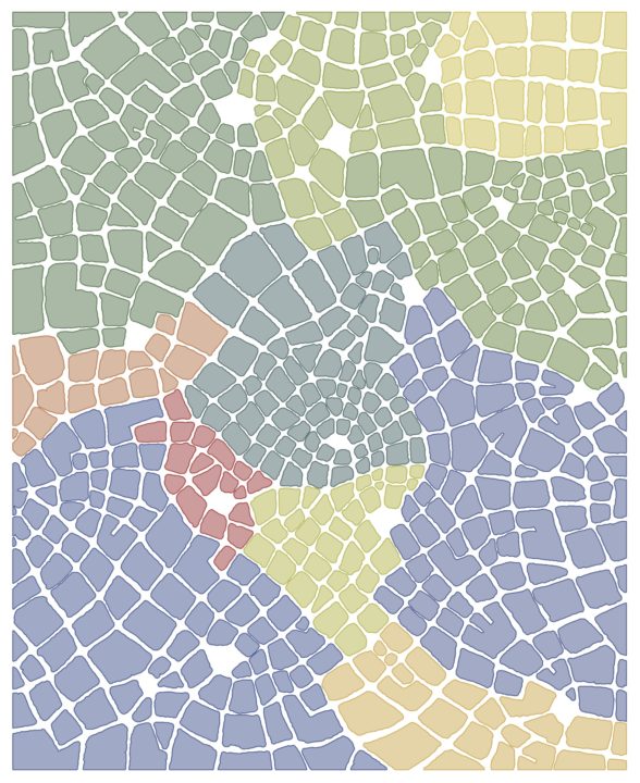 Mathematical exploration of imaginary maps – Emily Garfield Art